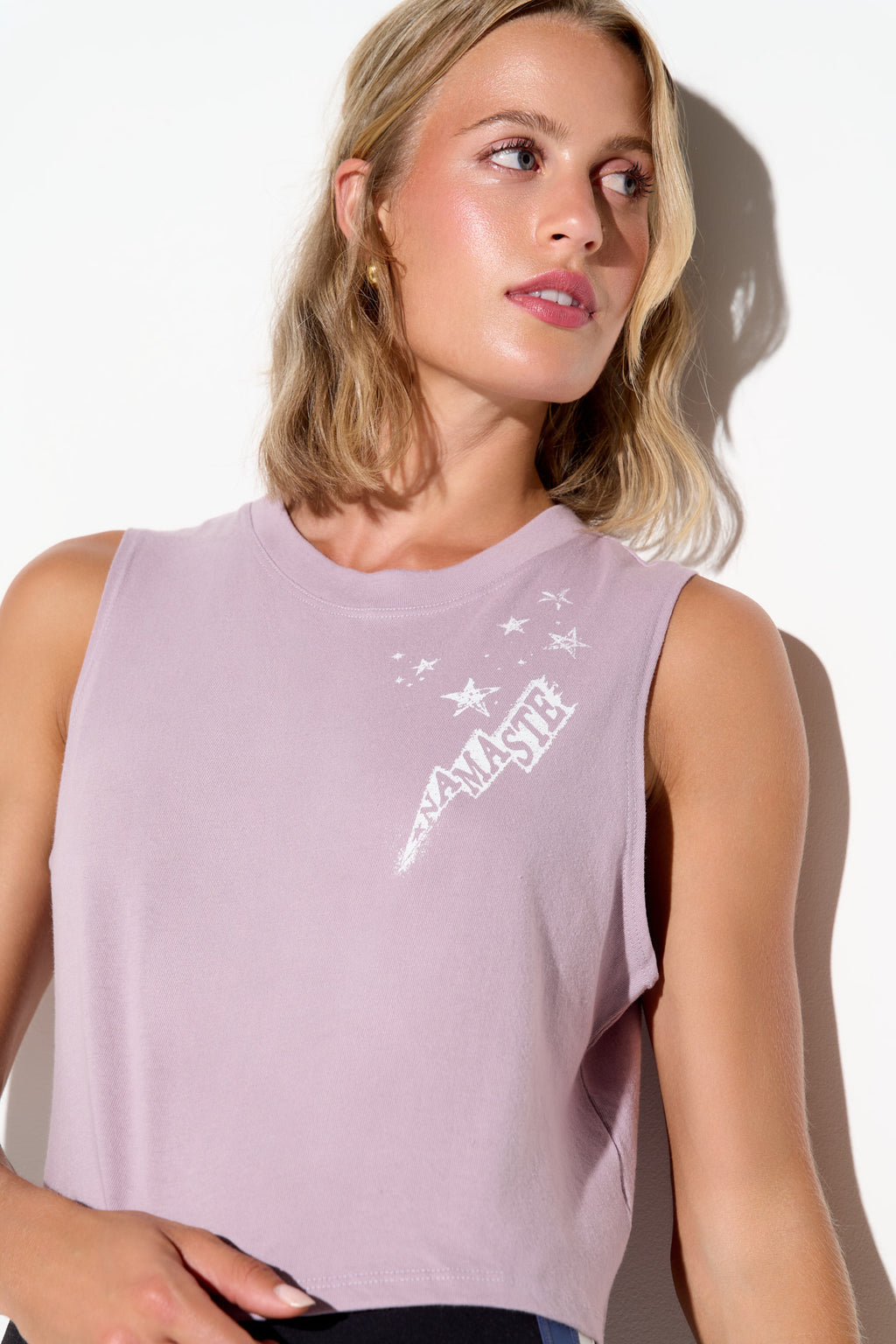 Namaste Bolt Spirit Crop Tank | Spiritual Gangster